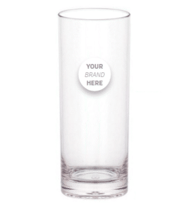 Promotional Printed Polycarbonate High Ball Glass | Custom Print